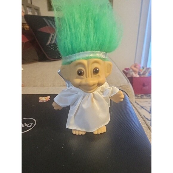 Russ Berrie | Toys | Vintage Russ Berrie Angel Troll Doll Green Hair ...